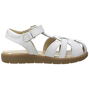 Stride Rite girls Summer Time Sandal (Toddler/Little Kid),White,5 M US Toddler