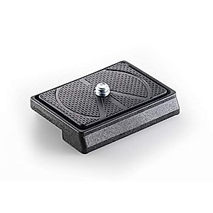 Manfrotto 200LT-PL Technopolymer & Fiber Glass Rectangular Light Quick Release Plate,Black,4" x 1.7" x 2.1"