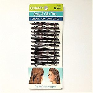 Conair Style & Clip Pins Brown
