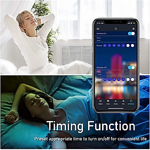 LED Lights for Bedroom Bluetooth 65.6ft,2 Rolls of 32.8ft,Miheal Smart LED Strip Lights Sync to Music Color Changing Lights 5050 RGB with APP Control,Remote for Room(White Band)