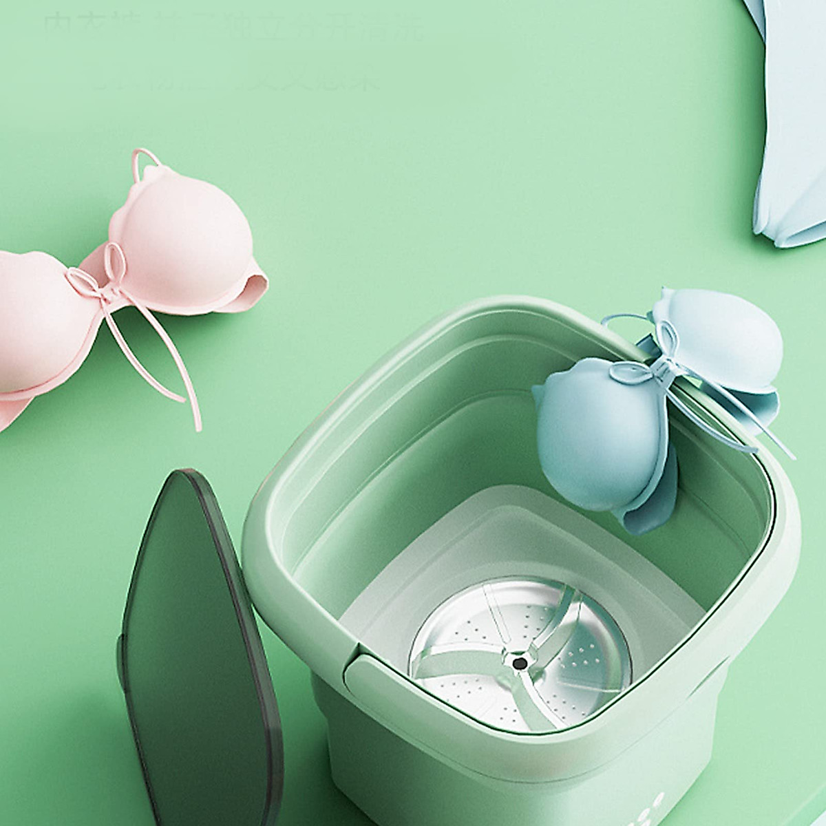 YEmirth Portable Washing Machine Mini Washer with 3 Modes Deep Cleaning Half Automatic Washt, Socks, Baby Clothes, Towels, Delicate Items(A1) (D1)