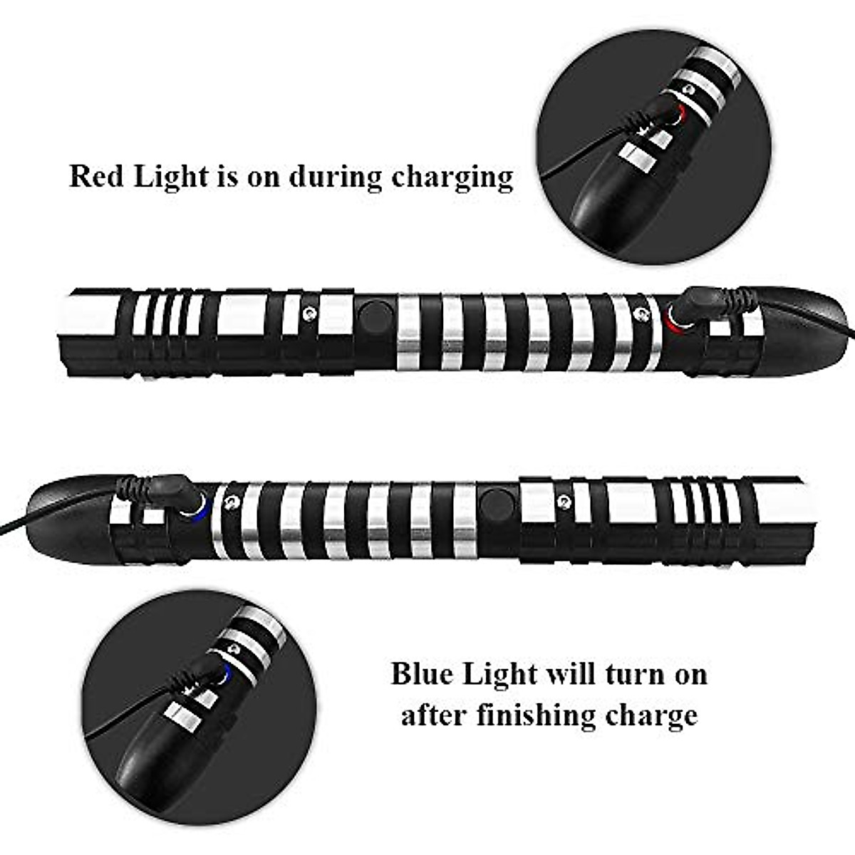 YDDSABER Lightsaber and Carrying Bag, RGB 16 Colors Changing Metal Aluminum Hilt, Ghost Premium Force FX Black Series Light Saber with 3 Mode Sound,for Adults, Support Real Heavy Dueling