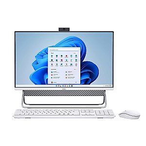 Dell Inspiron 5400 All-in-One Desktop (2022) 24-inch FHD Touchscreen 11th Intel i5-1135G7 Intel Iris Xe Graphics 16GB DDR4 512GB NVMe SSD + 1TB HDD WiFi 6 Bluetooth RJ45 LAN Windows 10 Pro - Silver