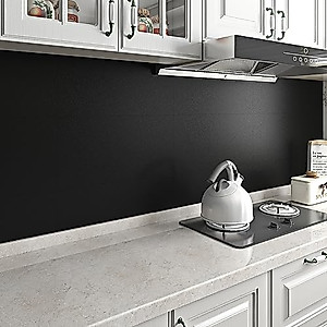 Livelynine 12-Tiles Waterproof Peel and Stick Floor Tile Bathroom Black 24X12" Peel & Stick Tile Flooring Self Adhesive Vinyl Floor Tiles Peel and Stick Kitchen Laminate Flooring Stick on Backsplash