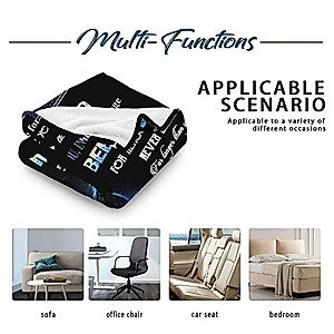 CHENIZEG to My Husband Blanket Birthday Gift from Wife Ultra-Soft Romantic Present Anniversary Blankets for Couch Sofa Bed Living Room 60"x50"