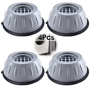 VAIIEYO 4Pcs Shock & Noise Cancelling Washing Machine Support, Anti Slip Rubber Washing Machine Feet Pads, Washing Machine Stabilizer, Anti-Walking Rubber Pads for Home Appliances, Universal Size