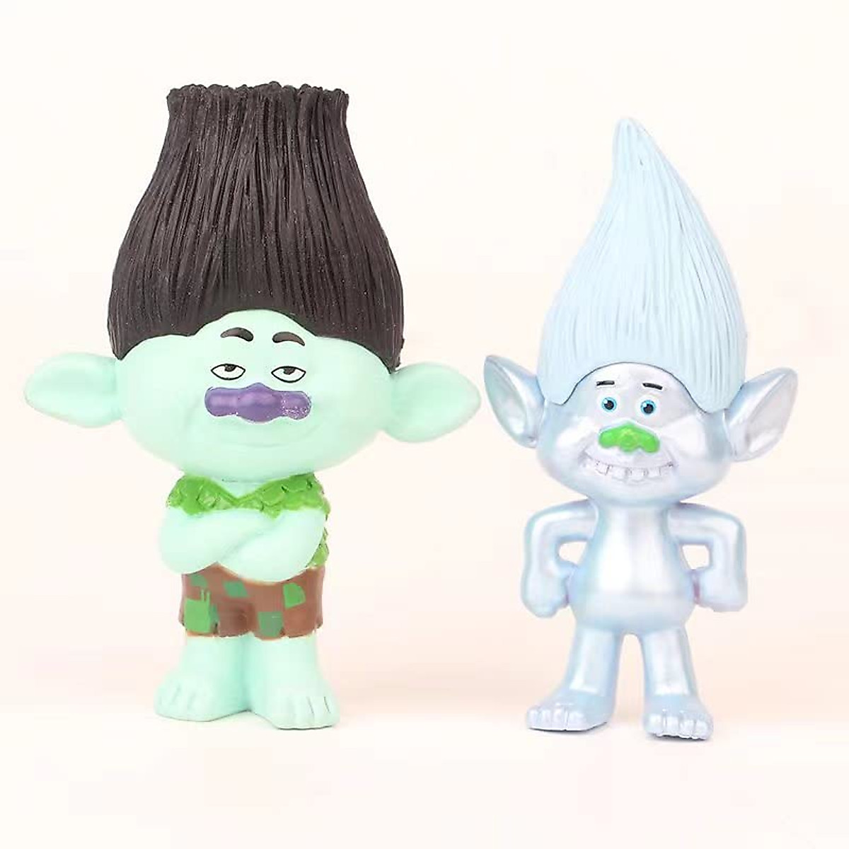 6 Pcs Trolls Toys for Girls,2.5-3.2 inch Troll Dolls-Troll Action Figure Toys-Mini Figure Collection Playset