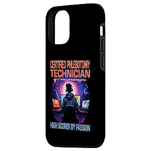 iPhone 14 Pro Certified Phlebotomy Technician Funny Gamer - Fun Pun Gaming Case