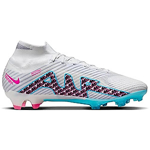 Nike Zoom Superfly 9 Elite FG Mens Football Boots DJ4977 Soccer Cleats (UK 8 US 9 EU 42.5, White Baltic Blue Pink Blast 146)