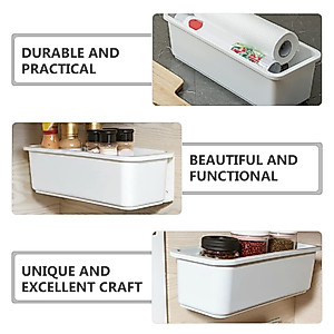 Housoutil Pull-out Storage Box Shelf Organizer Bathroom Storage Baskets Under Sink Organizer Storage Organizer Under The Sink Organizer Plastic Container Pp Cell Phone White Charging Stand
