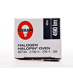 Osram Halopin Oven 40W Backofenlampe Sockel G9 230V >300°