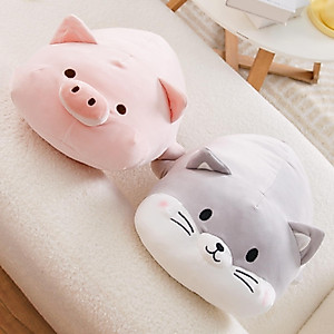 FFxiong 20" Shiba Inu Stuffed Animal Pillow Large Kawaii Anime Corgi Plushies Soft Hugging Body Pillow Cute Big Fat Plush Toy Dog Gift for Boy Girl Kids Christmas Birthday Valentines