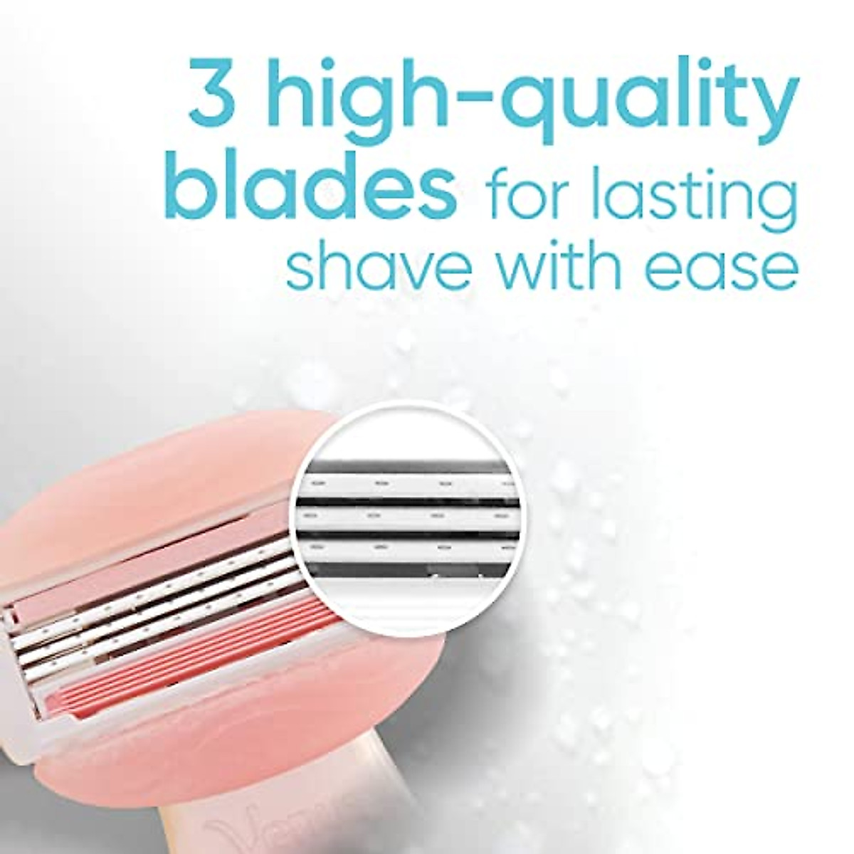 Gillette Venus ComfortGlide Womens Razor Blade Refills, 6 Count,(Pack of 1) White Tea Scented Gel Bar Protects Against Skin Irritation