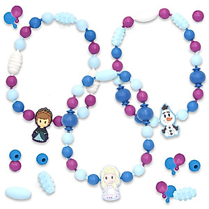 Tara Toys Frozen 2 Enchanting Magic Jewelry & Bead Maker Playset - Kids' Ultimate Jewelry Crafting Kit - Design with Elsa Charms, Snap Beads & More - Artistic Holiday Gift for Kids Age 3+