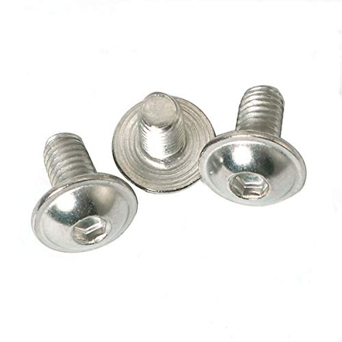 PZRT 25pcs Stainless Steel 304 Round Head Screws Hexagon HEX Socket Button Head Screw Bolt M4x8