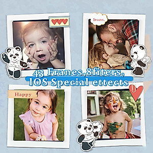 SUZIYO Camera for Kids with Tripod, Digital Video Camcorder 1080P 2.4 Inch HD,Best Birthday Christmas Electronic Toys Gifts for Childen Age 3 4 5 6 7 8 9 Years Old Boys with 32G SD Card, Blue