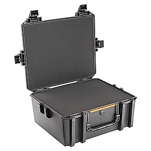 Vault by Pelican – V600 Multi-Purpose Hard Case with Foam for Equipment, Electronics Gear, Camera, Drone, and More (Black)