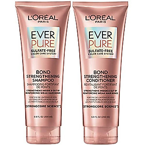 L'Oreal Paris EverPure Bonding Shampoo and Conditioner Kit for Color-Treated Hair, 6.8 Ounce (Set of 2)