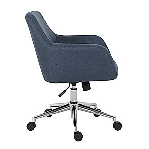 JC Home Texas Office Desk Chair, Small, Navy
