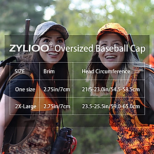 Zylioo Unisex Breathable Mesh Camouflage Cap,Large Fitted Cooling Running hat,Quick Dry Tactical Trucker Hats for Big Heads