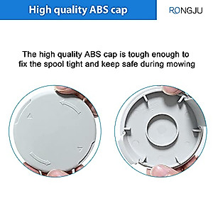 RONGJU 8 Pack Weed Eater Spool Replacement Compatible with Ryobi One Plus+ AC80RL3 for Ryobi 18v, 24v, 40v Trimmers 11ft 0.080 Inch Twisted Line + 1 Pack String Trimmer Cap (8 Spools, 1 Cap)