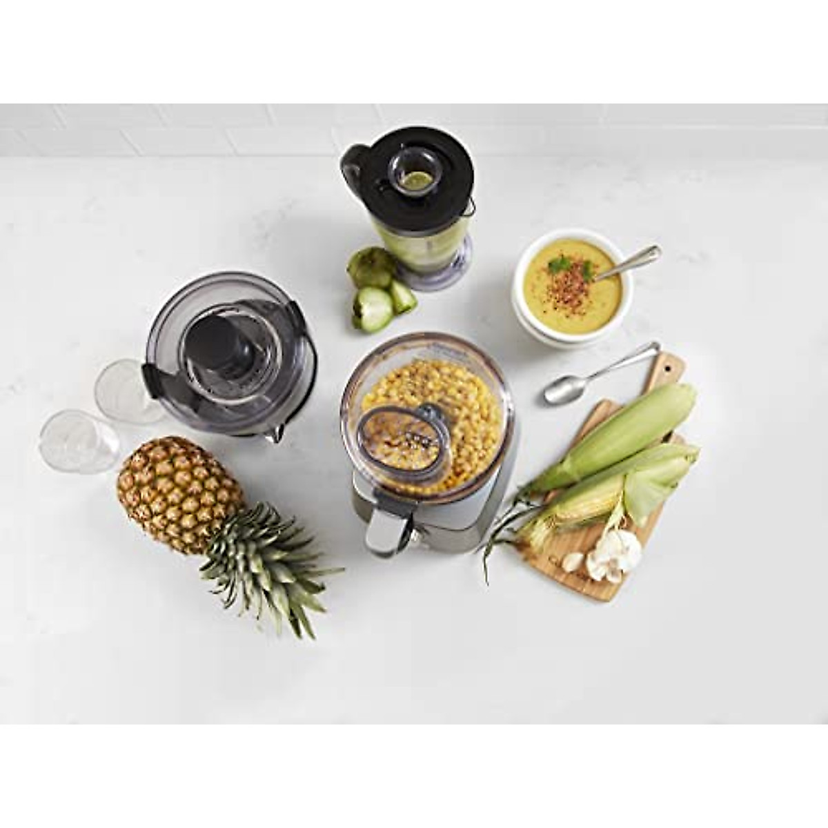 Cuisinart CFP-800 Kitchen Central 3-in-1 Food Processor, Gun Metal