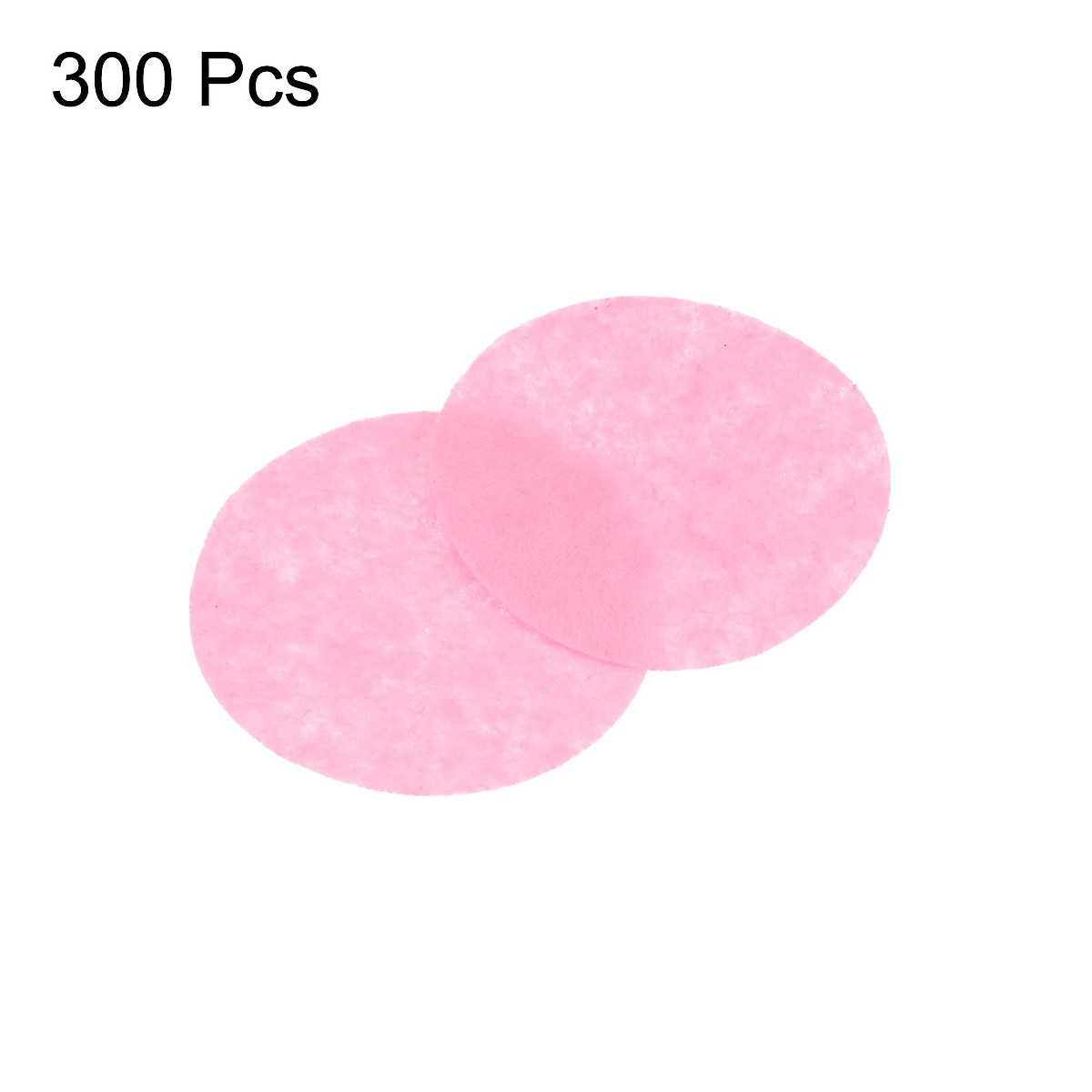 HARFINGTON 300pcs Round Felt Circles, 50mm 2" Pre Cut Felt Craft Pads Non-Woven Mini Felt Fabric Circles for DIY Sewing Handcraft Cut Projects Craft Finishing, Pink