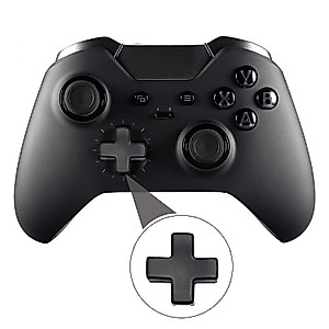 Magnetic Metal Directional Pads Kits, D-pads (Faceted & Standard) Replacement Parts for Elite Series 2 Controller, Xbox One Elite Controller, Xbox One, Xbox One S/X controllers (Black)