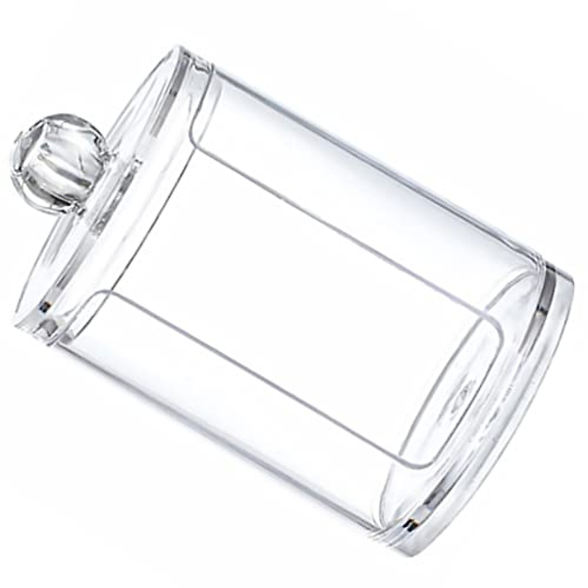 FOMIYES Cotton Bud Holder Jewelry Stand Cotton Pads Holder Cotton Balls Swab Holder Container with Lid Makeup Removers Pad Container for Nail Polish Makeup Removers Pad Jewelry Holder