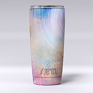 Design Skinz The Swirling Tie-Dye Scratched Surface - Skin Decal Vinyl Wrap Kit Compatible with The Yeti Rambler Cooler Tumbler Cups