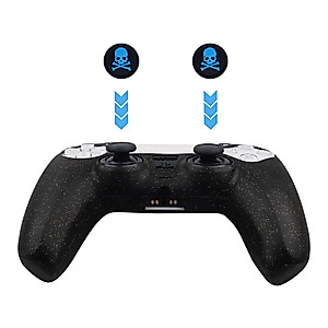 ROTOMOON PS5 Glitter Silicone Controller Skins with 8 Thumb Grips & L2 R2 Trigger Protector, Sweat-Proof Anti-Slip Controller Cover Skin Protector Compatible with Playstation 5 Controller