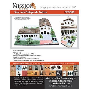 California Mission Model Kit San Luis Obispo Mission