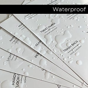 HON Home Laundry Labels for Containers | White Minimalist Preprinted & Jars | Storage Bins | Organization |, HNCHLW003