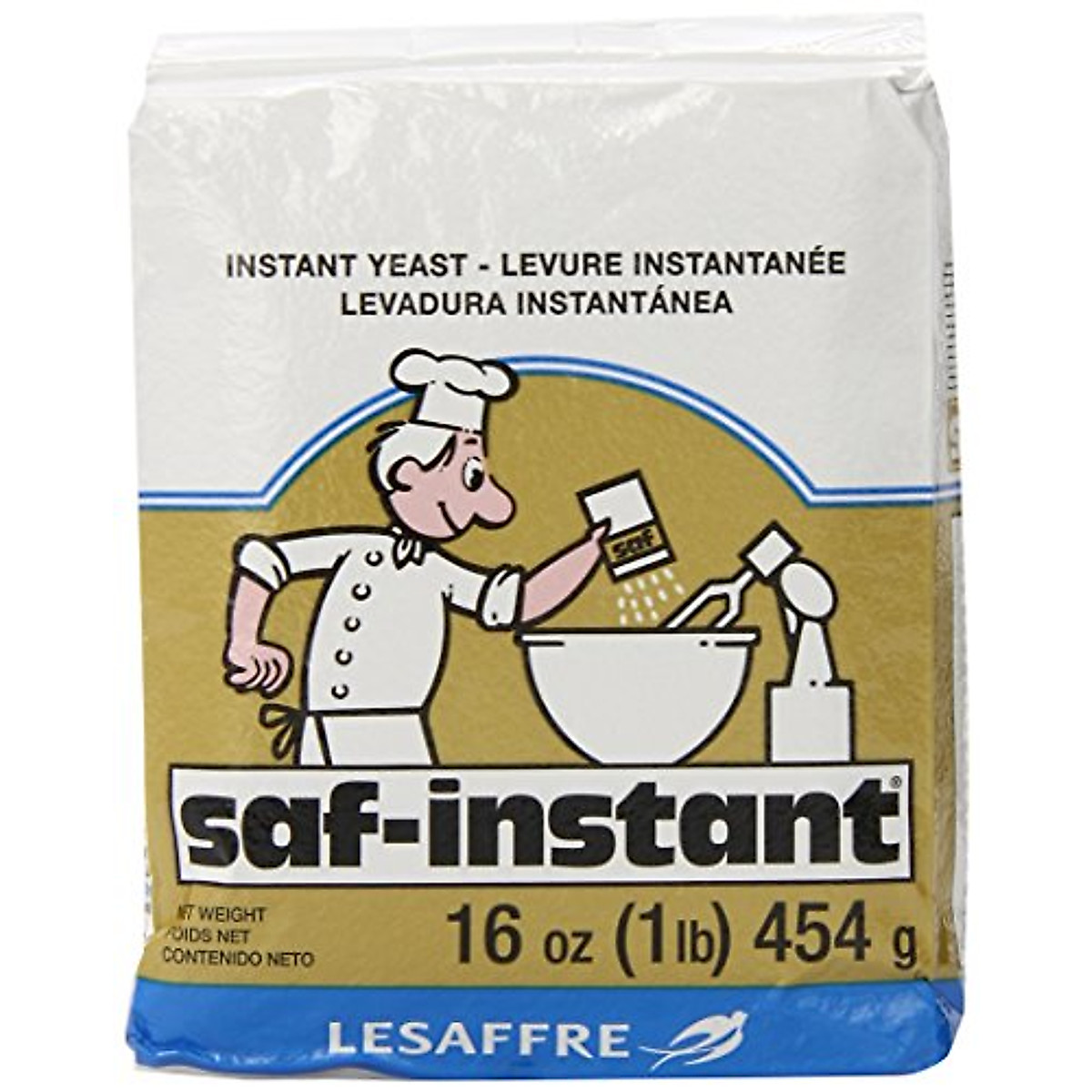 LeSaffre Saf-Instant Yeast, Gold, 1 Pound