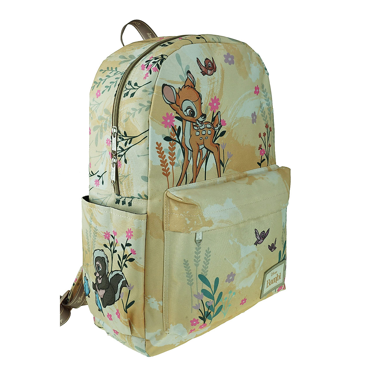 KBNL Classic Disney Bambi Backpack with Laptop Compartment for School, Travel, & Work, Multicolor, A22203-BAMBI
