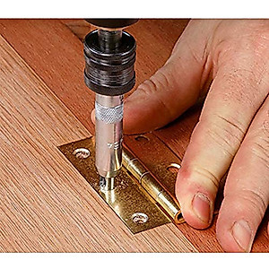 GORCHEN Center Drill Bit Self Auto Centering Hinge Drill Bit Set for Woodworking Door Window Cabinet Total 10 PCS