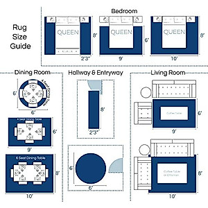 Poly and Bark Mekko 6'x9' Area Rug, 6' x 9', Mist White