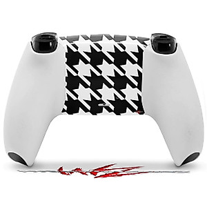 WraptorSkinz Skin Wrap compatible with Sony PS5 DualSense Controller Houndstooth White (CONTROLLER NOT INCLUDED)