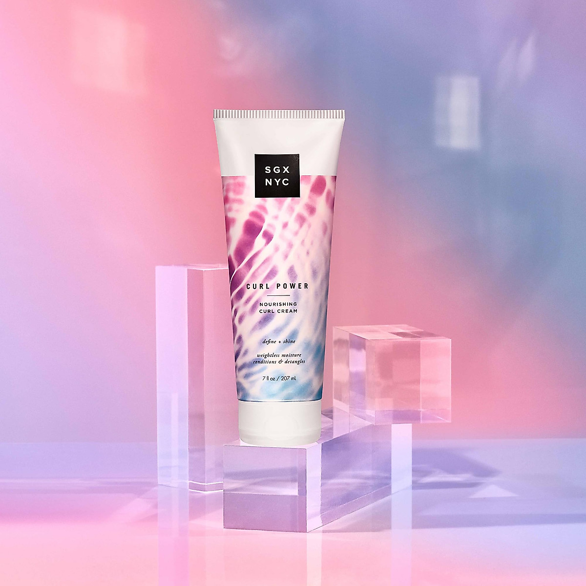 SGX NYC Curl Power Cream - Curly Hair Products for Frizz Elimination - Curl Cream with Coconut and Shea Butter for Curly and Wavy Hair - 7 oz