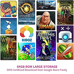 Kids Tablet, Android 13 Tablet, 10 inch 4GB+64GB+512GB Expand, Parental Control, HD Eye-protection Touchscreen Display, 6000mAh Battery, Dual Camera, Bluetooth, WiFi Tableta with Kids Educational APPs