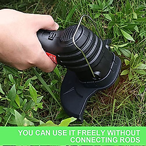 3.7V Cordless Grass Strimmer Sets with Telescopic Rod, Cordless String Trimmer Edger Lawn Tool Battery Powered 1200mAh, Lightweight Grass Trimmer Weed Eater Brush Cutter for Garden Yard