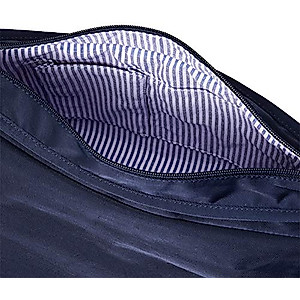 Moz Shoulder Bag, Lightweight, Water Repellent, Cover, Flap, Messenger, Navy x Off-White