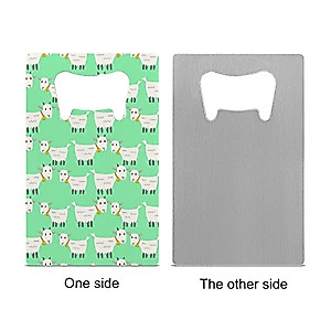 Farm Sheep Credit Card Bottle Opener Stainless Steel Flat Beer Wine Bottle Opener for Party Wedding Favor