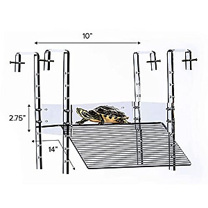 LaBrinx Designs Wide Hanging Turtle Ramp - Aquatic Reptile Basking Platform