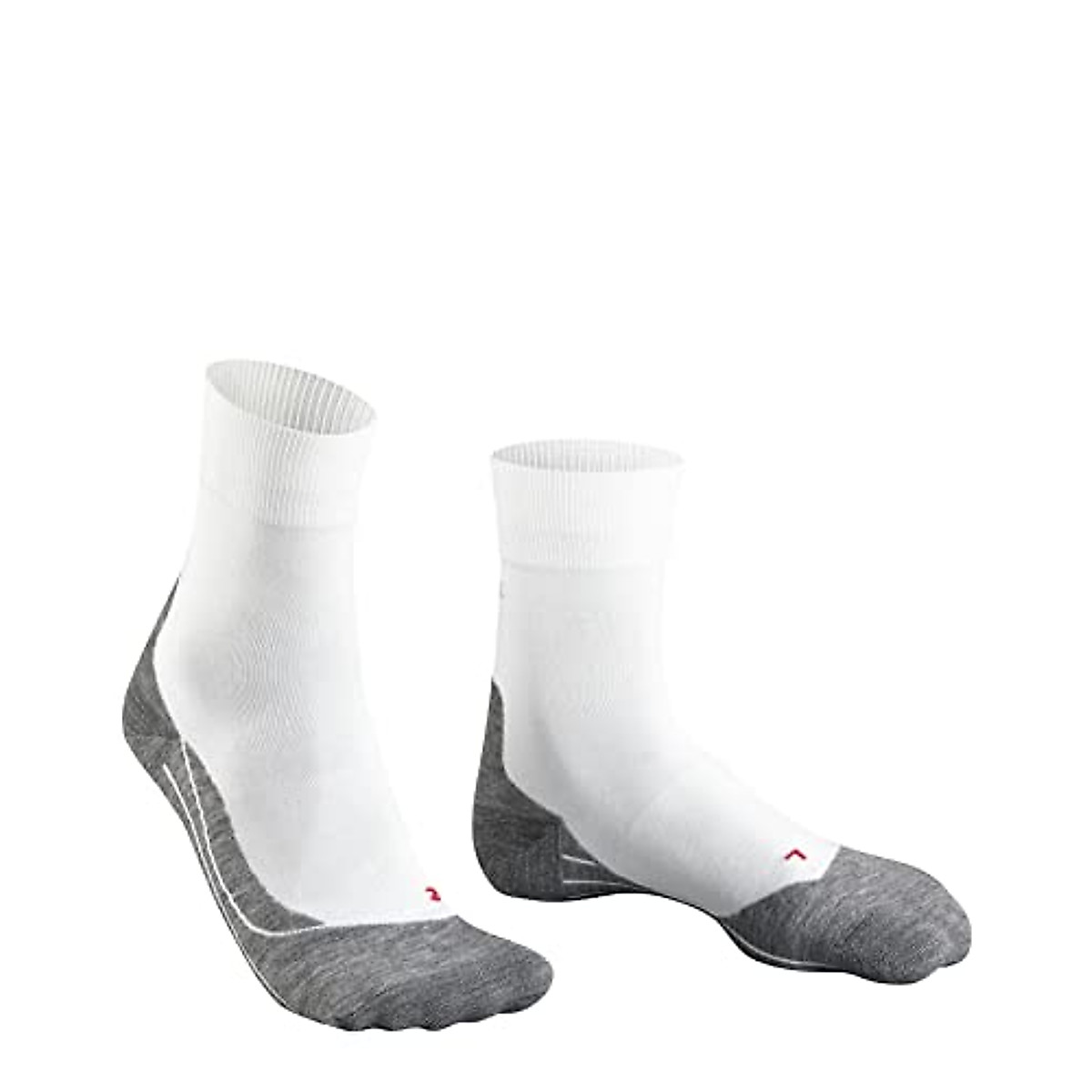 FALKE Men's RU4 Endurance Running Socks, Mid Calf, Medium Cushion, Athletic, Breathable Quick Dry, Organic Cotton, White (White-Mix 2020), 10.5-11.5, 1 Pair