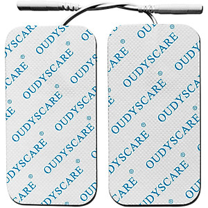 20 Pcs 2" X 4" TENS Unit Replacement Pads, Compatible with AUVON TENS, TENS 7000 - Durable Rectangular Self-Adhesive Electrodes Pads, Latex-Free and Flexible for Lower Back and Multiple Pain Relief