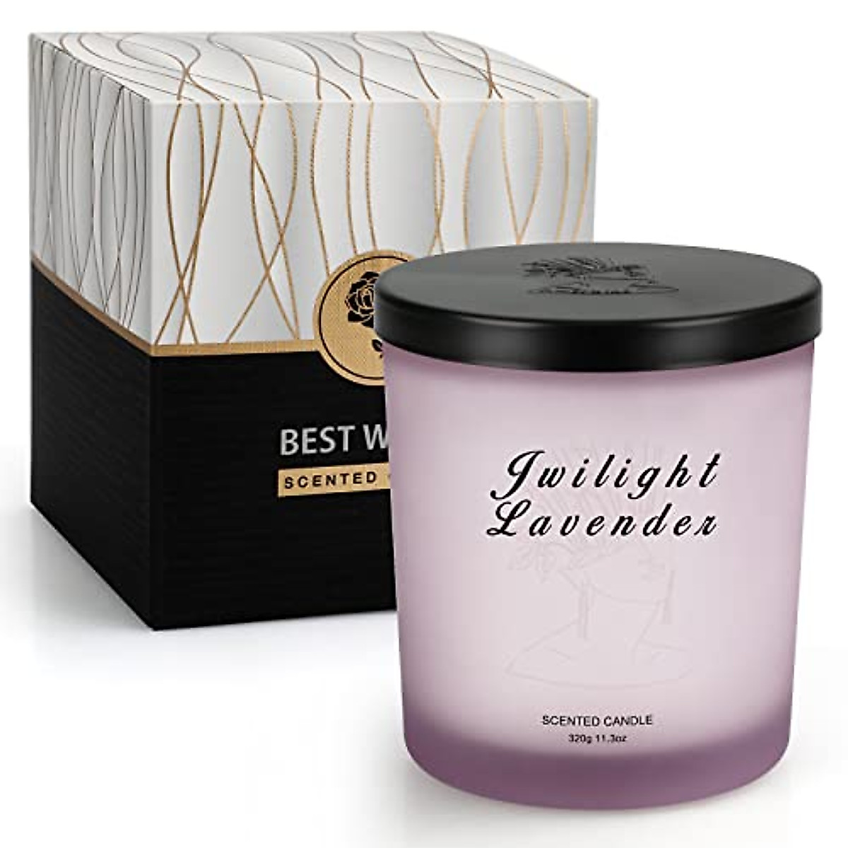 2 Pack Lavender Candles | Candles For Home Scented | 11.3 oz 100% Natural Soy Wax|70 Hours Burning Times | Aromatherapy Candles Gifts For Women Birthday Mom Best Friends | House Warming Gifts New Home