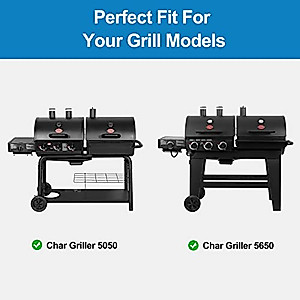 Uniflasy Grill Warming Rack for Char Griller 5050, 5650, 3001, 2223, 5072, 2823, 3030 Grills Stainless Steel Warming Grate for Chargriller 5050 5650 Gas & Charcoal Grill