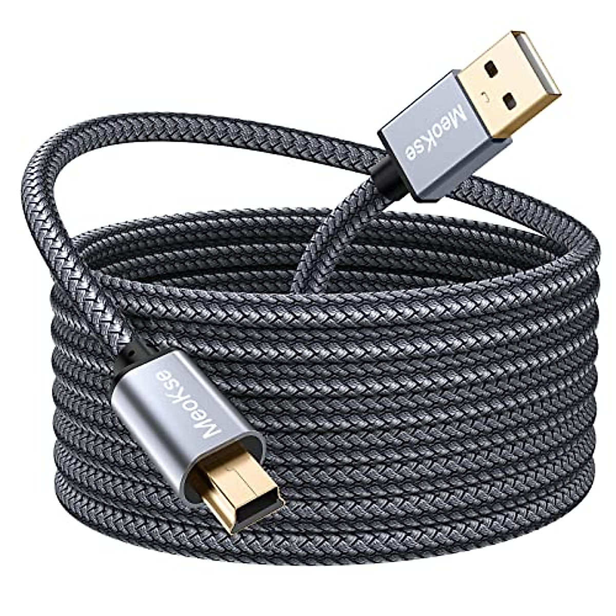 NA Meokse 20ft Mini USB Cable Portable USB 2.0 Type A to Mini B High Speed Data Charging Cable Compatible with Hero HD, Cell Phones, MP3 Players, Dash Cams, Digital Cameras, Dash Cams 6M