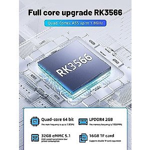 RG353V Emulator Handheld Game Console 10000+ Classic Games 64G Card, 3.5-Inches Display Dual OS Android 11, Linux System Support 5G WiFi 4.2 Bluetooth, RK3566 Chip(RG353V- Dual OS - Black)
